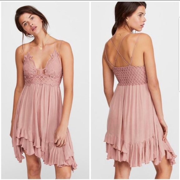 Free People | Dresses | Free People Adella Mini Slip Dressnwt | Poshmark